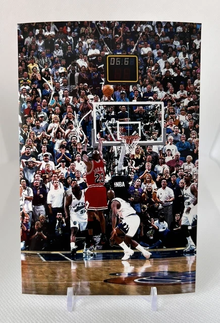 1998 MICHAEL JORDAN The Last Shot photo 4x6 The Winning Shot Finales ...