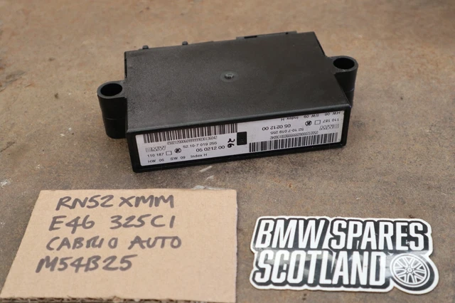 GENUINE BMW E46 ELECTRIC MEMORY FRONT SEAT CONTROL MODULE 7019255 £44. ...