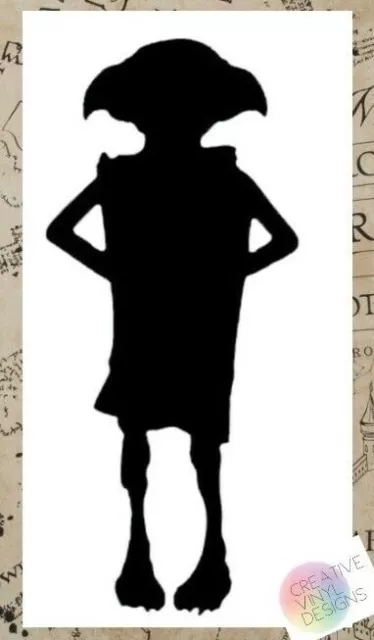 Dobby The Elf Silhouette Vinyl Sticker Harry Potter Inspired Wall