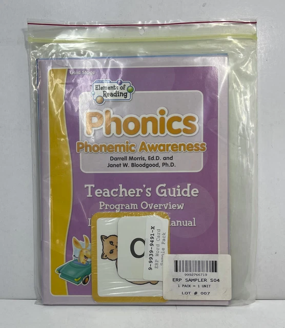 PHONICS: PHONEMIC AWARENESS - Elements of Reading Sampler - Program ...