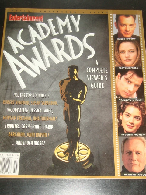 ENTERTAINMENT WEEKLY MAGAZINE 1995, THE OSCARS, JODIE FOSTER, WINONA ...