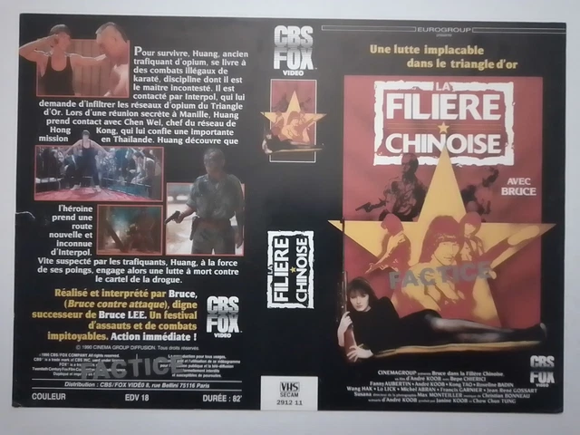 JAQUETTE VHS (SEUL) CBS FOX La Filiere Chinoise EUR 4,00 - PicClick FR