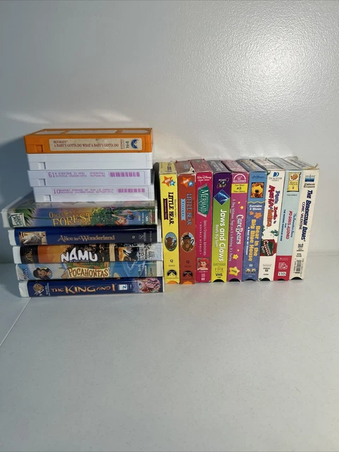 18 KIDS VHS Lot- Little Bear, Barney, Rugrats, & More- See Photos- Fast ...