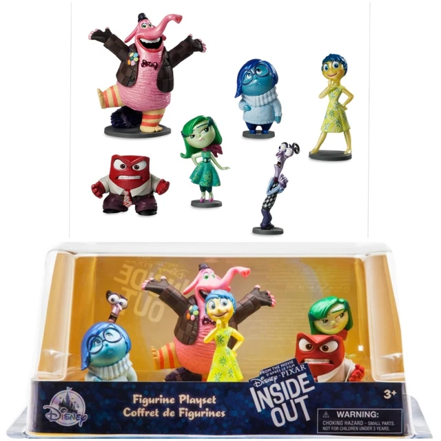 DISNEY STORE PIXAR Inside Out Figure Play Set DISGUST JOY FEAR ANGER ...