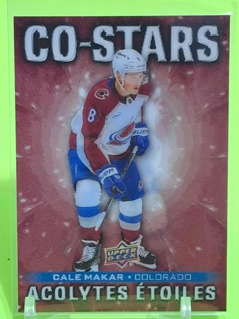 2025-26 UD TIM Hortons CO-STARS NATHAN MACKINNON & CALE MAKAR HOLO ...