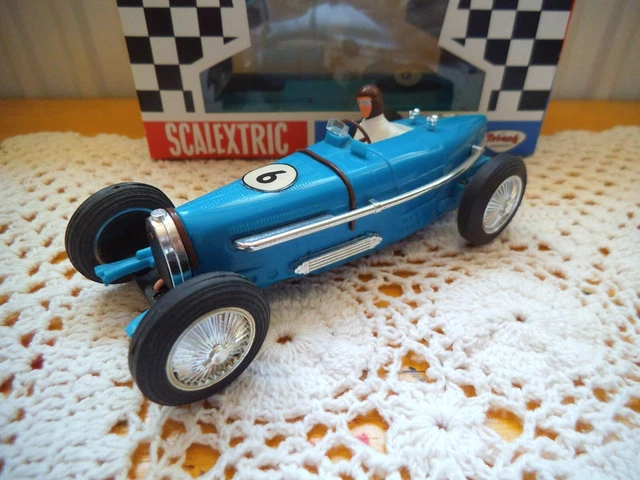 SCALEXTRIC PINK-KAR BUGATTI Type 59 Blue Repro Box. Nr Mint. STUNNING ...