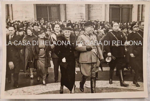 FOTO FOTOGRAFIA BENITO MUSSOLINI e Rachele mussolini - ANNI '30 ...