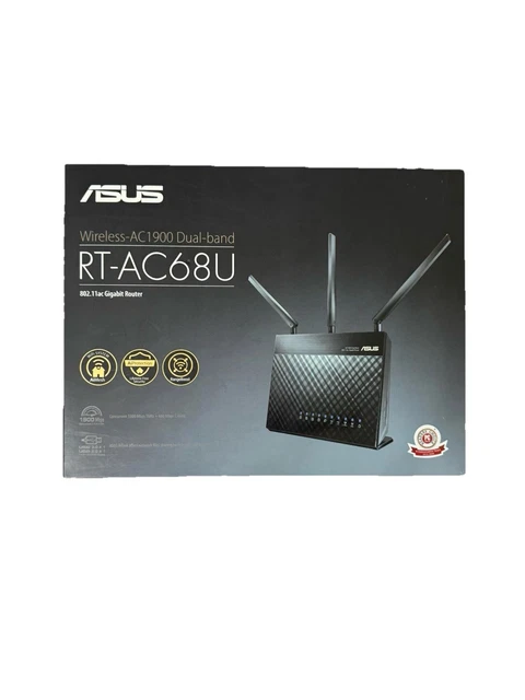 ASUS RT-AC68U AC1900 1300 Mbps 4 Port Gigabit Wireless AC Router $70.00 ...
