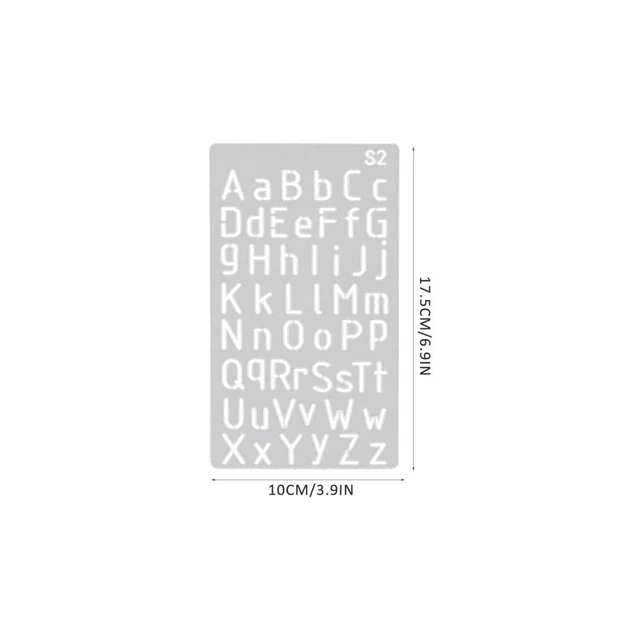 3 PACK DIY Scrapbook Graffiti Stencils Drawing Letter Alphabet Template ...