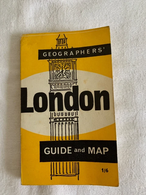 VINTAGE GEOGRAPHERS' LONDON Guide and Map Booklet 1960s £4.99 - PicClick UK