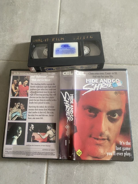 RARE/ HIDE & Go Shriek Vhs/ Original R-rated CEL Horror/slasher Video ...