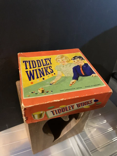 VINTAGE RETRO 1940S TIDDLEY WINKS THE 'HARLESDEN' SERIES MADE IN ...