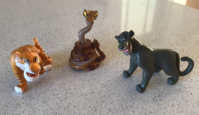 DISNEY JUNGLE BOOK Figures Bundle - Bagheera, Shere Khan, Kaa Snake £9. ...
