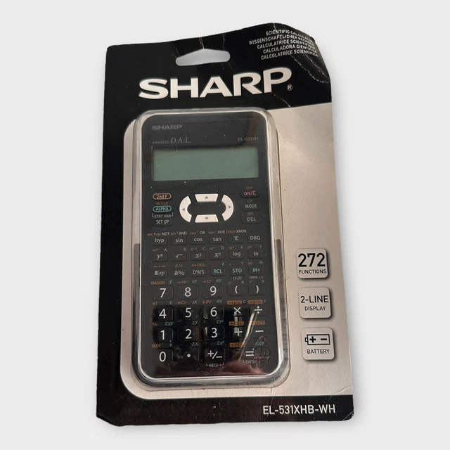 SHARP EL-531XH CALCULATOR Brand New In Box Nos Advanced Dal Student ...