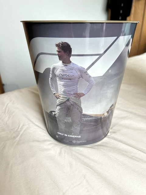 NEW F1 THE Movie Formula One Odeon Popcorn Bucket Tin Tumbler Collector ...