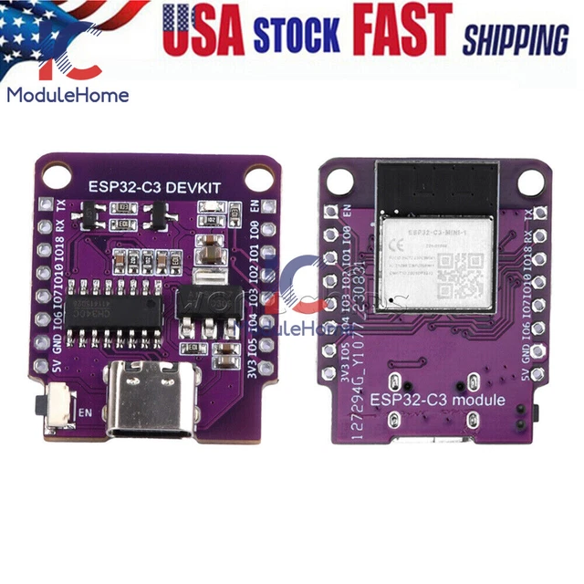 TYPE-C MINI ESP32-C3 WIFI Bluetooth Development Board ESP32-C3-MINI-1 ...