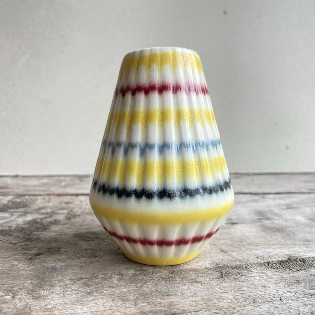 MID CENTURY MODERN 60'S Hornsea Rainbow John Clappison 552 Ribbed Bud ...
