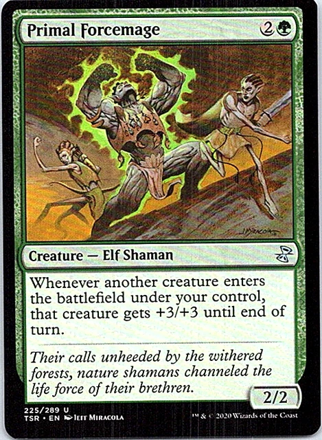 PRIMAL FORCEMAGE MAGIC The Gathering Time spirale jeu de lumière ...