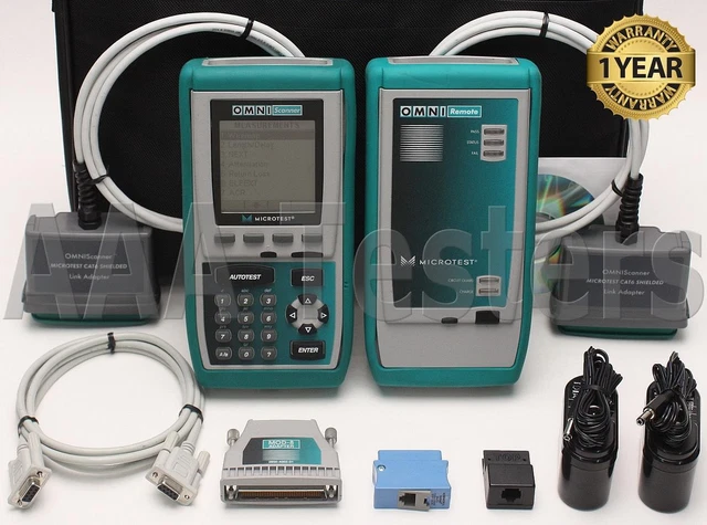 FLUKE MICROTEST OMNISCANNER Cat5 Cat5e Cat6 Certifier Tester $2,302.92 ...
