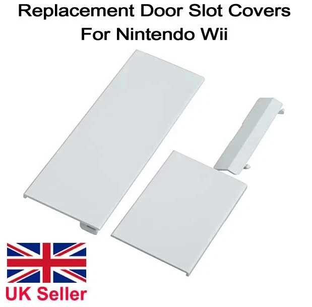 NINTENDO WII CONSOLE Door Cover Kit Flap White Replacement Panel Covers ...