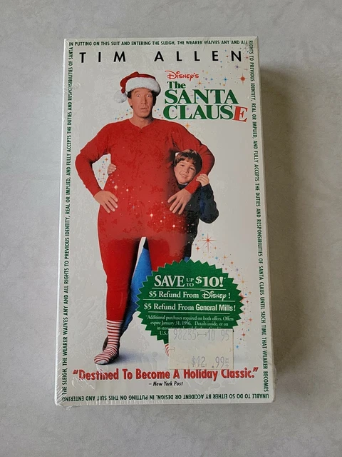 DISNEY'S THE SANTA Clause Movie VHS 1995 Tim Allen Holiday Classic ...
