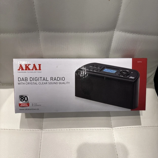 AKAI PORTABLE DAB/FM Digital Radio, Battery or Mains Powered £26.68 ...