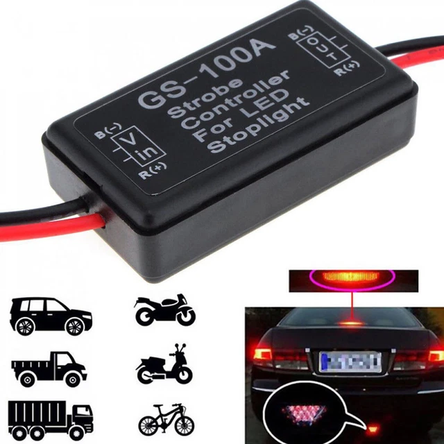 2X LED BRAKE Tail Stop Light Flash GS-100A Strobe Controller Box Flasher Module $15.39 - PicClick CA