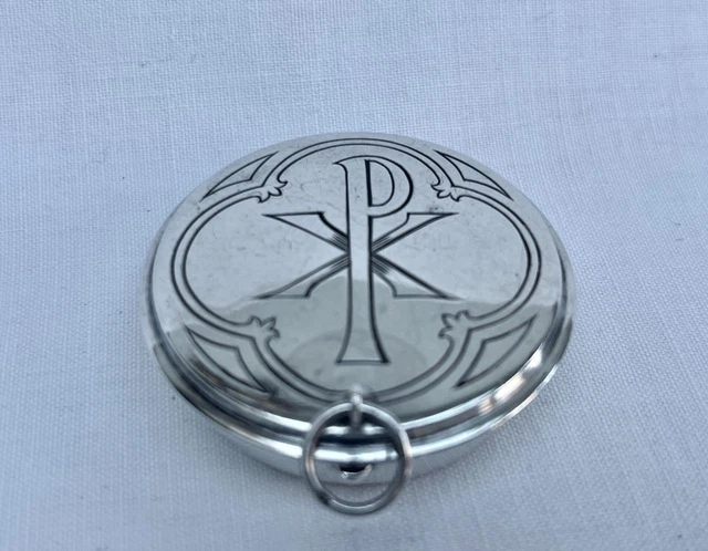 SOLID STERLING SILVER Holy Communion Pyx Wafer Box London 1935 £90.00 ...