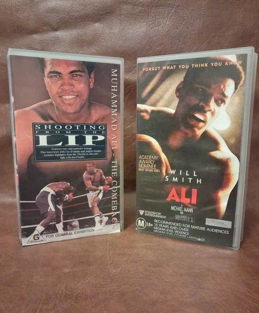 MUHAMMAD ALI VHS Bundle VHS Ali The Movie, Doco Shooting From The Lip ...