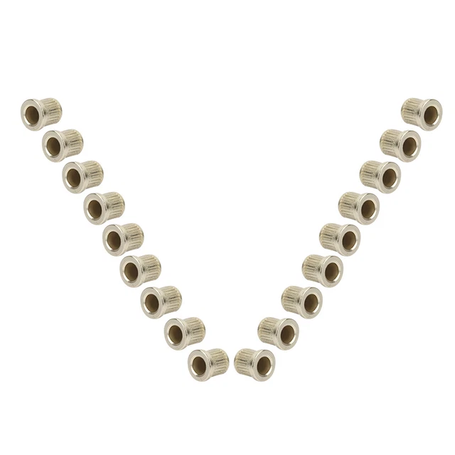 18X BRASS GOLDEN String Ferrules Electric Guitar Replacement Musical ...