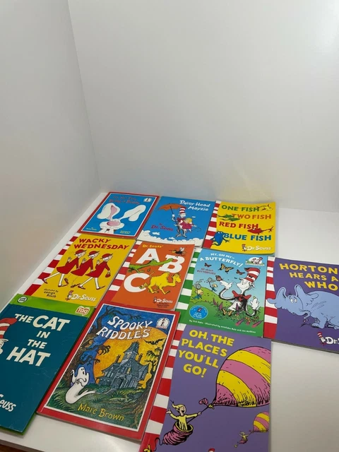 DR SEUSS BOOK bundle A B C spooky riddles the cat in the hat wacky ...