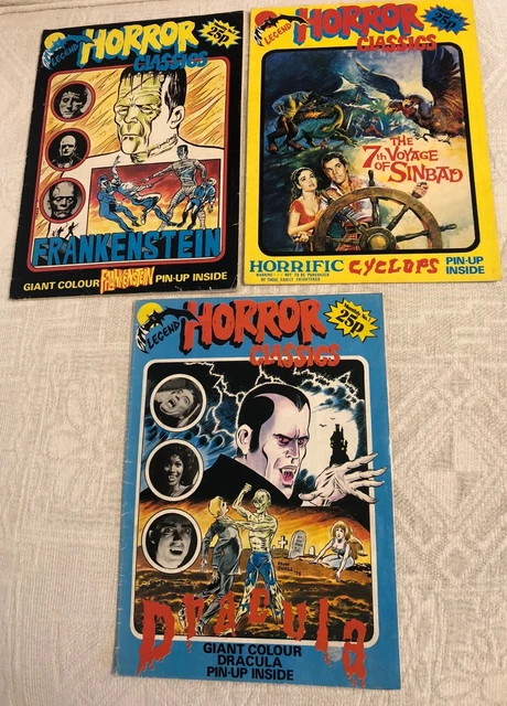 LEGEND HORROR CLASSICS 1 2 3 Bundle- Dracula Cyclops Frankenstein £52. ...