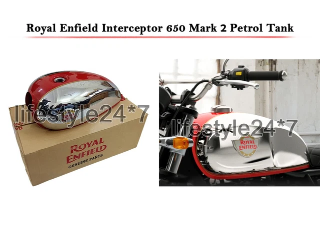 GENUINE ROYAL ENFIELD Interceptor 650 "PETROL GAS FUEL TANK, MARK 2" £ ...
