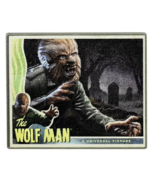 AFFICHE ÉPINGLE DU Loup-Garou Des Monstres Universal Studios Neuve Avec ...