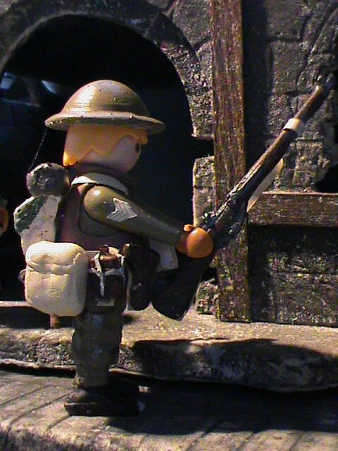 PLAYMOBIL CUSTOM SUBOFFICIER Gardes Gallois (1940) Réf-0084 EUR 24,79 ...