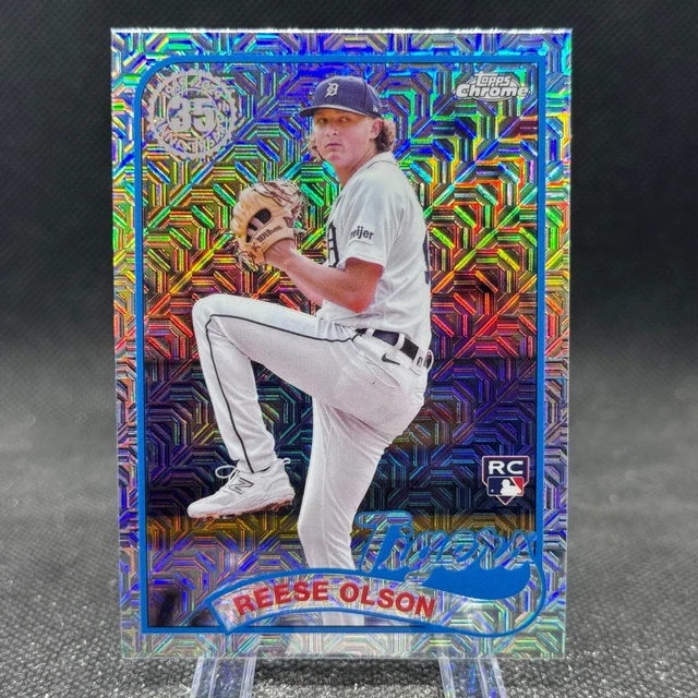 REESE OLSON 2024 Topps Series 2 1989 confezione argento cromato Detroit ...