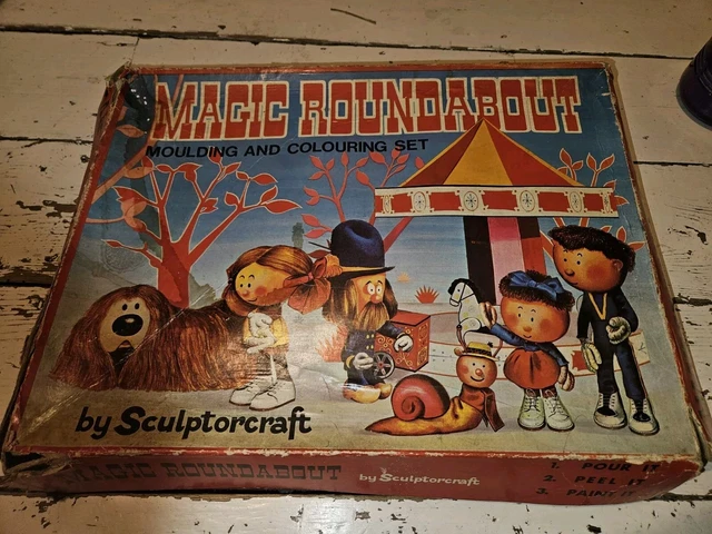 VERY RARE 1967 Magic Roundabout Moulding and Colouring Set ...