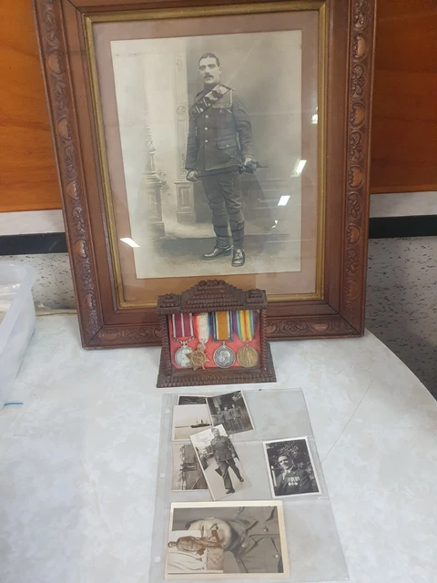 WW1 GV BRITISH ARMY MSM FOR BRAVERY IN THE FIELD & First WWI TRIO £546. ...