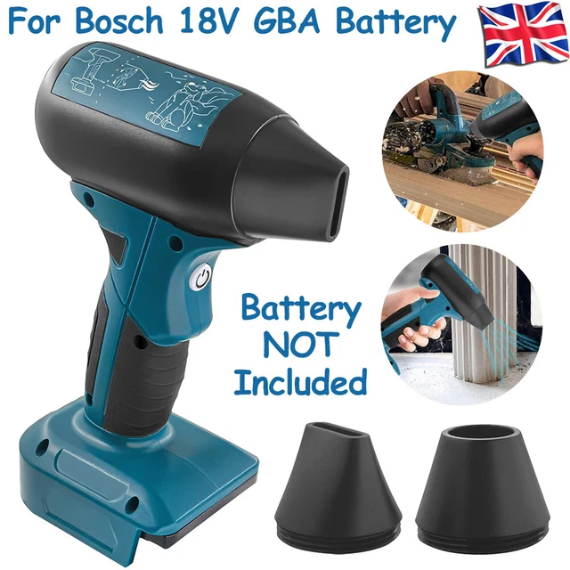 TURBO JET DRY Blower Fan 130000RPM for Bosch 18V GBA Battery Air Blower ...