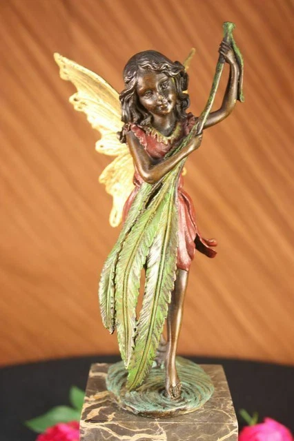 BRONZE BABY GIRL Angel Book End Bookend Art Deco Figure Figurine ...