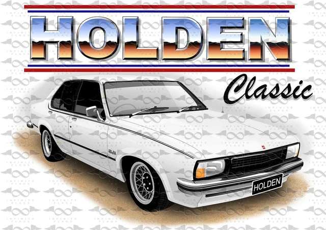 HOLDEN UC TORANA Sedan WHITE flag/banner 150cm x 90cm NEW $39.95 ...