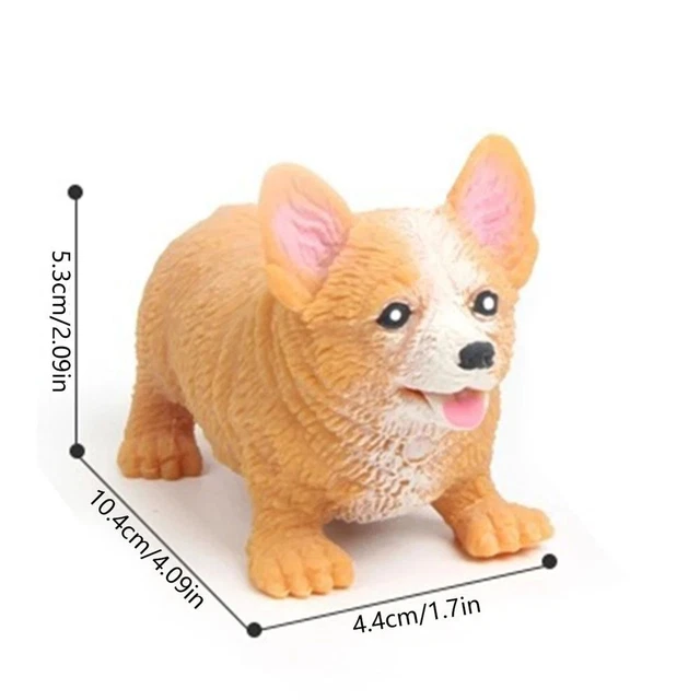 TOY DOG SQUEEZE Toy Corgi Dog Fidget Toys Stretch Dog Antistress ...