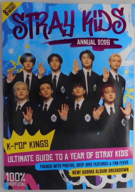 STRAY KIDS ANNUAL magazine 2026. K-Pop Kings, New album review. 100% Unofficial £14.99 - PicClick UK