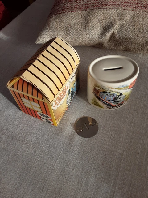 VINTAGE WEDGWOOD THOMAS the Tank Engine Money Box / Piggy Bank unused £ ...