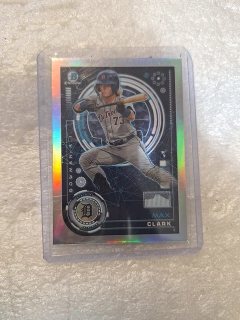 MAX CLARK 2024 Bowman chrome Bowman insert AI #11 Detroit Tigers M28 ...
