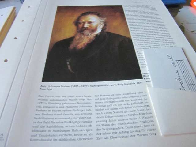 KAISERREICH ARCHIV N5 5115 Johannes Brahms 1933-1897 Bild Michalek ...