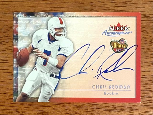 CHRIS REDMAN 2000 Fleer Tradition Rookie Autographics Ravens $3.00 ...