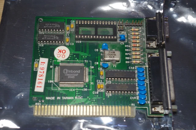 HERCULES/MDA WINBOND W86855AF 8-bit ISA HGA video adapter XT AT 64kb ...