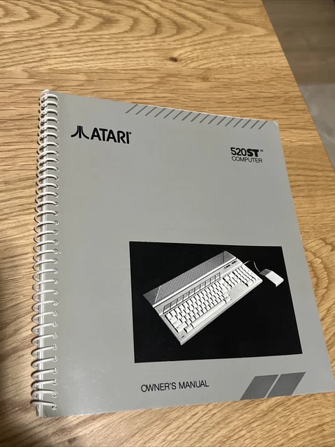 VINTAGE 1985 ATARI 520ST Owners Manual ATARI ST Computer Book +NICE+ EUR 8,59 - PicClick IT