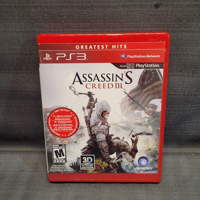 ASSASSIN'S CREED III Greatest Hits (Sony PlayStation 3, 2012) PS3 Video ...